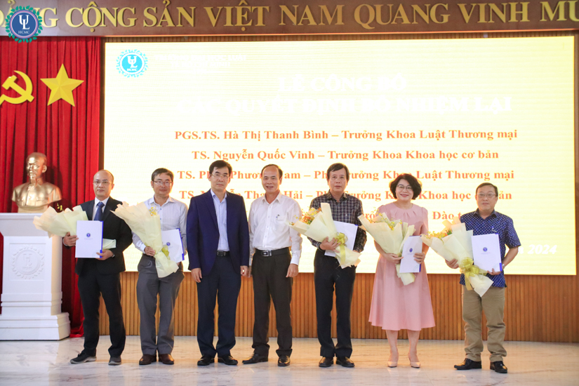 Lễ công bố quyết định bổ nhiệm và bổ nhiệm lại nhân sự các Phòng, Khoa, Trung Tâm